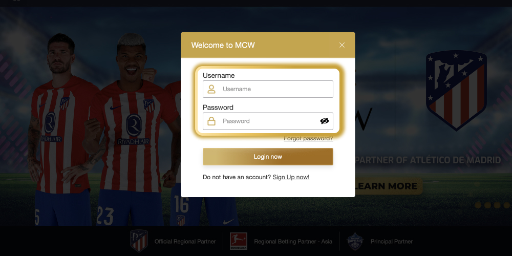 MCW Login - Online Casino & Sports Betting